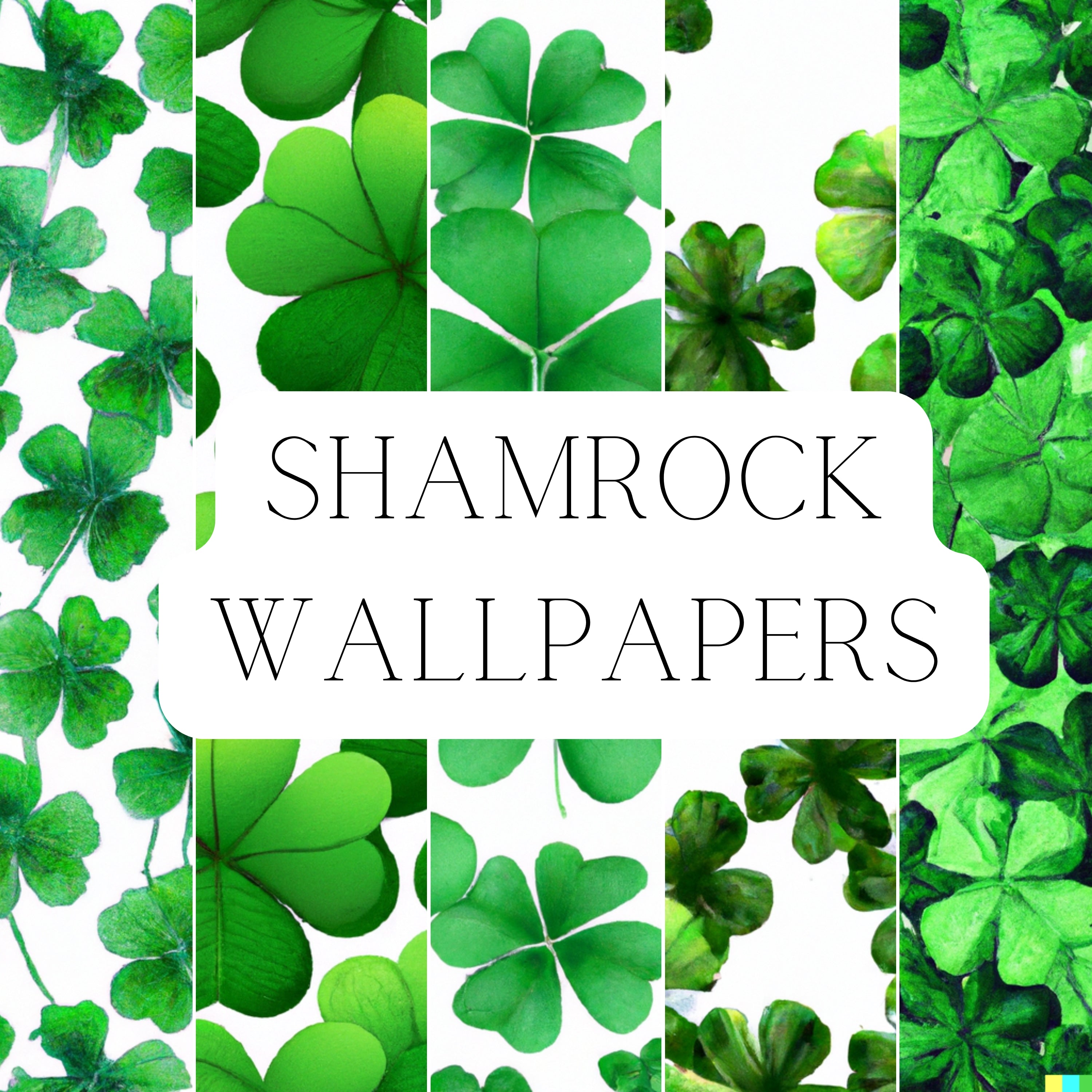 Shamrock Pattern Wallpapers – Sunny Jar Designs Shop